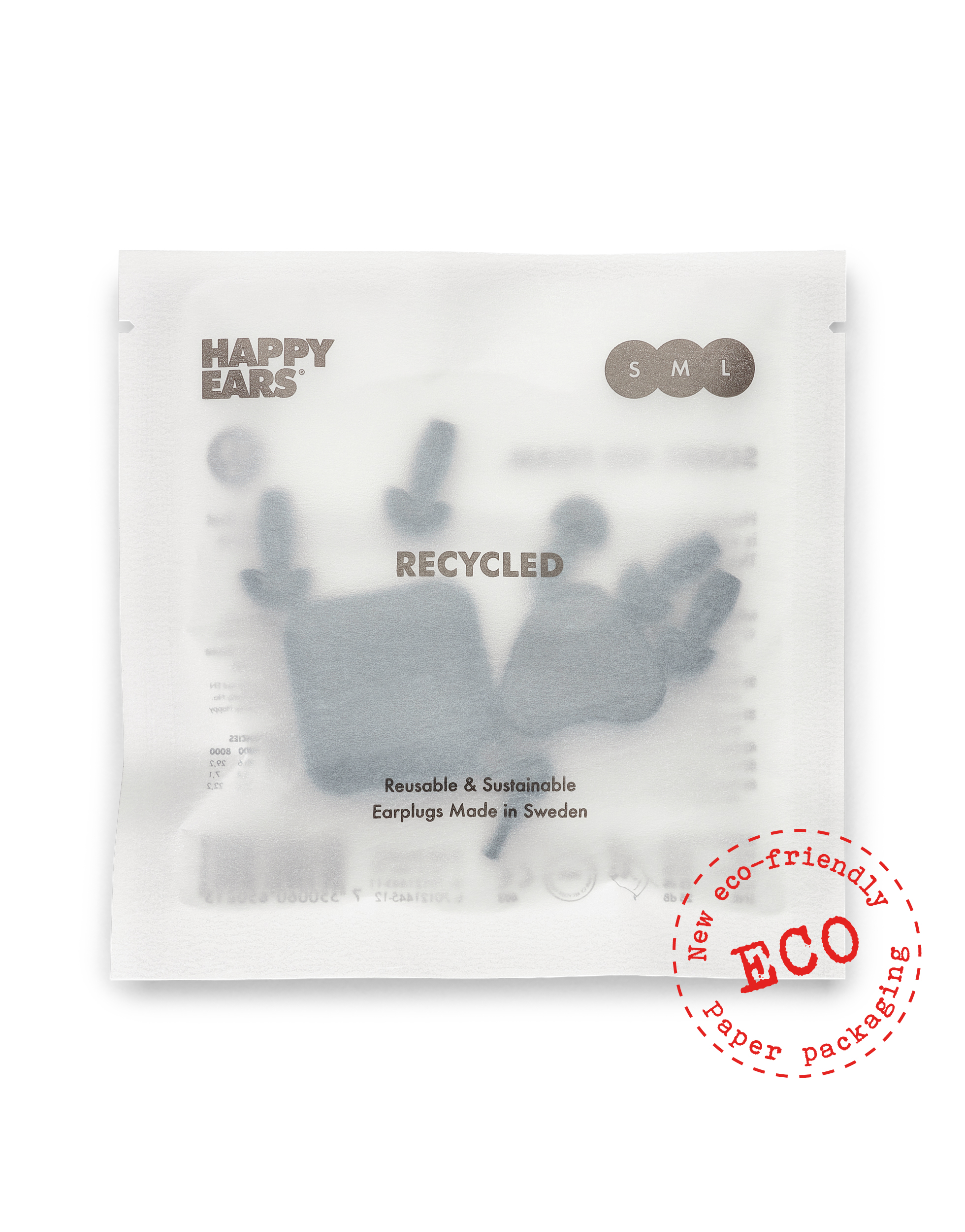 Happy Ears Eco-Friendly Earplugs Made of Recycled Plastics